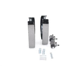 Bosch Bremsbackensatz KIT SUPERPRO 0 204 114 556 hinten rechts links vormontiert 22,2mm f&uuml;r PEUGEOT CITRO&Euml;N 42417Z 42414J 1610091380