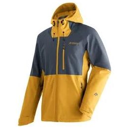 Funktionsjacke Maier Sports "Metor Move M", Herren, Gr. 52, orange, 100% Polyester (recycelt), Jacken Funktionsjacke, Herren Outdoorjacke, wasserdicht, RV-Taschen, Kapuze