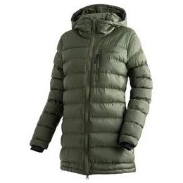 Funktionsmantel Maier Sports "Lomnica Coat W", Damen, Gr. 46, gr&uuml;n (moosgr&uuml;n), 100% Polyamid, M&auml;ntel, Damen Mantel, leichtes Primaloft Material, 3 RV-Taschen und Kapuze