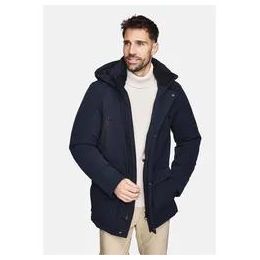 Parka NEW CANADIAN, Herren, Gr. 60, blau (dunkelblau), 100% Polyester, unifarben, lang, ohne Ausschnitt, Jacken Parka, mit wind- und wasserabweisendem Obermaterial