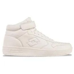Sneaker Lotto, Damen, Gr. 36, wei&szlig;, Synthetik, clean, Schuhe Sneaker, - in angesagtem Midcut Basketball-Design