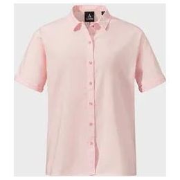 Sch&ouml;ffel Outdoorbluse SCH&Ouml;FFEL "Urban Blouse Style Kalmen WMS", Gr. 40, rosa (3205, rosa), Oberstoff: 73% Baumwolle 27% Hanf, bequem, V-Ausschnitt, Blusen