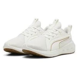 Laufschuh Puma "SOFTRIDE Carson Laufschuhe Erwachsene", Damen, Gr. 40.5, warm wei&szlig; gold, Obermaterial: Textil, Synthetik. Futter: Textil. Innensohle: Textil. Laufsohle: Gummi, Schuhe Laufschuh