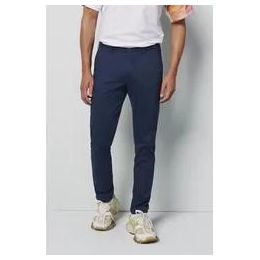 Chinos MEYER "Baumwollchino", Herren, Gr. 38, L&auml;nge 34, blau (marine), 97% Baumwolle, 3% Elasthan, unifarben, regular fit lang, Hosen, M5 FIT aus Biobaumwolle