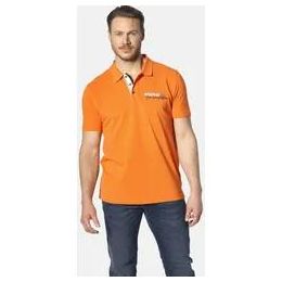 Poloshirt Jan Vanderstorm "Poloshirt JAKOV", Herren, Gr. 4XL, orange, Obermaterial: 100% Baumwolle CO., Shirts