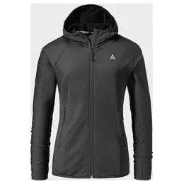 Sch&ouml;ffel Fleecejacke SCH&Ouml;FFEL "Fleece Hoody Style Cascata WMS", Damen, Gr. 44, schwarz (9990, schwarz), Oberstoff: 94% Polyester, 6% Elasthan, regular fit, hoch geschlossener Ausschnitt, Jacken Fleecejacke
