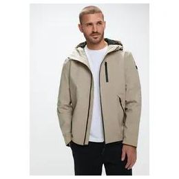 Softshelljacke Street One MEN, Herren, Gr. XL (44), beige (cloud beige), Stoff, Obermaterial: 100% Polyester; Futter: 100% Polyester, unifarben, gerade normal, ohne Ausschnitt, B&uuml;ndchen, Jacken Softshelljacke, wasserabweisend