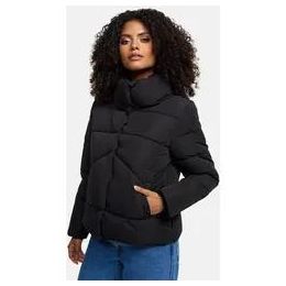 Winterjacke Marikoo "Jalliaa", Damen, Gr. XL, schwarz, Obermaterial: 100% Polyester; Innenseite: 100% Polyester, Jacken Winterjacke, mit sch&ouml;nem Steppdesign