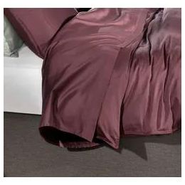 Bettlaken ZO HOME "Satinado", lila (mauve, lila), B:270cm L:290cm, Mako-Satin, Obermaterial: 100% Baumwolle, Bettlaken, Bettlaken, Laken aus 100% Baumwolle, hochwertiges Mako-Satin, Betttuch ab 90x200