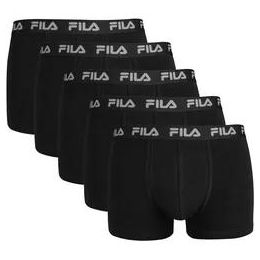 Boxershorts Fila "Boxershort 5er Pack", Herren, Gr. XL, schwarz, Obermaterial: 95% Baumwolle CO. 5% Elasthan EL., Unterhosen