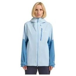 Funktionsjacke Jack Wolfskin "EAGLE PEAK 2L JKT W", Damen, Gr. XS, blau (ice, blau), Obermaterial: 100% Polyester. Futter: 100% Polyester, Jacken Funktionsjacke
