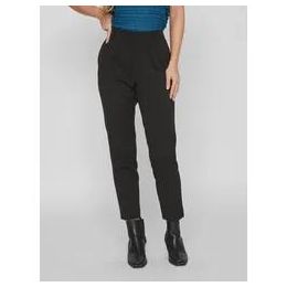 Anzughose Vila "VIVARONE HW SLIM PANT - NOOS", Damen, Gr. 34, N-Gr, schwarz, Web, Obermaterial: 66% Polyester, 28% Viskose, 6% Elasthan, unifarben, slim fit kn&ouml;chelfrei, Hosen Anzughose