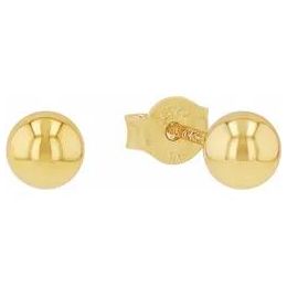 Paar Ohrstecker Amor "Kugeln", gold (gelbgoldfarben), Ohrringe, Damen, 5mm, Silber 925 (Sterlingsilber)