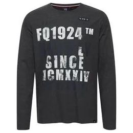 Langarmshirt FQ1924 "Langarmshirt FQWynton", Herren, Gr. XL, grau (charcoal mix), Obermaterial: 100% Baumwolle CO., Shirts Langarmshirt