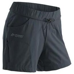 Funktionsshorts Maier Sports "Fortunit Short W", Damen, Gr. 36, Normalgr&ouml;&szlig;en, graublau, 100% Polyester, Hosen, Rei&szlig;feste Funktionsshorts in l&auml;ssigem Schnitt