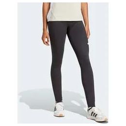 Trainingstights Adidas SPORTSWEAR "ESSENTIALS BIG LOGO COTTON LEGGINGS", Damen, Gr. M, N-Gr, schwarz-wei&szlig; (schwarz, wei&szlig;, normal, gr.), Obermaterial: 90% Baumwolle, 10% Elasthan, Hosen, mit hohem Bund, aus Baumwolle und Elasthan, stretchig