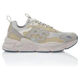 Sneaker Plein Sport "Tiger", Damen, Gr. 36, Normalschaft, silber (0610, beige, silber), Schuhe Sneaker