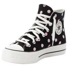 Sneaker Converse "CHUCK TAYLOR ALL STAR LIFT", Damen, Gr. 37,5, schwarz (schwarz, summit pink, egret), Textil, Schuhe Sneaker