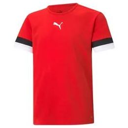 Fu&szlig;balltrikot Puma "TEAMRISE JERSEY JR", M&auml;dchen, Gr. 152, rot (Puma rot, Puma schwarz, Puma wei&szlig;), Netz, Obermaterial: 100% Polyester, unifarben, slim fit normal, Rundhals, Trikots Fu&szlig;balltrikot, Fu&szlig;ball, Kurzarm, mit Rundhalsausschnitt, mit DryCELL Technologie
