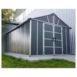 Ger&auml;tehaus PALRAM - CANOPIA "Yukon", grau, Aluminium, Kunststoff, Polycarbonat (PC), Ger&auml;teh&auml;user, mit lebenslang widerstandsf&auml;higen Wandpaneelen