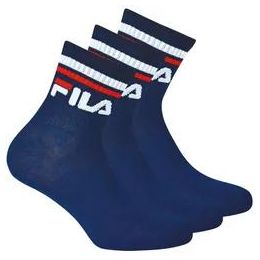 Kurzsocken Fila "Socken 3er Pack", Herren, Gr. 39-42, blau, Obermaterial: 80% Baumwolle CO. 18% Polyester PES. 2% Elasthan EL., Socken