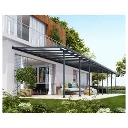 Terrassendach PALRAM - CANOPIA "Feria Alu Terrassen&uuml;berdachung", grau, B:1.092cm T:294cm, Aluminium, Polycarbonat (PC), Terrassen&uuml;berdachungen, einfache DIY Montage