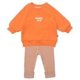 Sweatanzug Liliput "Amore Mio", M&auml;dchen, Gr. 98/104, orange, 80% Baumwolle, 20% Polyester, bedruckt, Sportanz&uuml;ge, bestehend aus Leggings und Sweatshirt