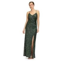 Abendkleid Vera Mont "Damen figurbetont", Damen, Gr. 40, Normalgr&ouml;&szlig;en, gr&uuml;n (dusty slate), Obermaterial: 95% Polyester, 5% Elasthan. Futter: 100% Polyester, figurbetont lang, V-Ausschnitt, Kleider Abendkleid, Material