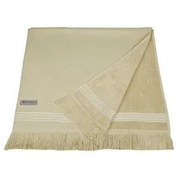 Hamamtuch Ross "Hamam", beige (sand), B:90cm L:180cm, Hamam Frottier, Hamam Frottier, Handt&uuml;cher, idealer Begleiter f&uuml;r Strand, Sauna oder Wellnessbereich