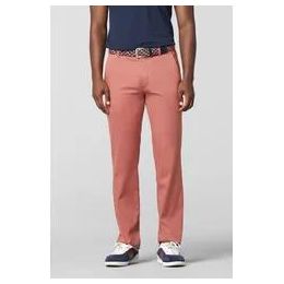 Chinos MEYER "ROMA Art.1-5070", Herren, Gr. 28, Normalgr&ouml;&szlig;en, rot (melone), 96% Baumwolle, 4% Elasthan, unifarben, regular fit lang, Hosen, mit buntgewebtem Innenfutter