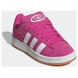 Sneaker Adidas ORIGINALS "CAMPUS 00S", M&auml;dchen, Gr. 38,5, rosa (semi lucid fuchsia, cloud wei&szlig;, gum 2), Leder, Synthetik, Schuhe Sneaker, f&uuml;r Kinder und Jugendliche, mit Gummilaufsohle, mit Schn&uuml;rung