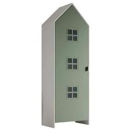 Kleiderschrank Vipack "Casami, mit trendiger Optik in zeitlosem Design", wei&szlig; (wei&szlig;, gr&uuml;n lackiert), B:57,6cm H:171,3cm T:39cm, MDF, Schr&auml;nke, Kleiderschrank, variable Innenausstattung und viel Stauraum