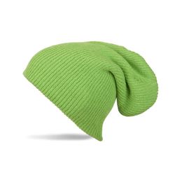 styleBREAKER Feinstrick Beanie M&uuml;tze in Gr&uuml;n | Gr.: onesize