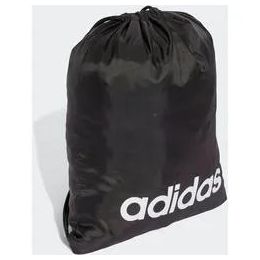 Umh&auml;ngetasche Adidas PERFORMANCE "LINEAR SPORTBEUTEL", Gr. B/H/T: 36cm x 43cm, schwarz-wei&szlig; (schwarz, wei&szlig;), Obermaterial: 100% Polyester, Taschen Umh&auml;ngetasche