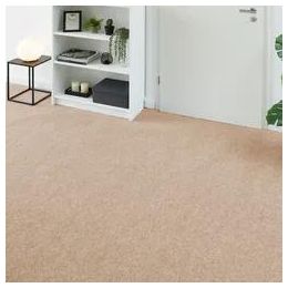 Teppichboden ANDIAMO "Milo, Nadelfilz, Gesamth&ouml;he 2,5 mm, Made in Belgium", beige, B:200cm L:100cm, Polyester, Polypropylen (PP), Teppiche, Uni Farben, Breite 100 cm oder 200 cm, Wohnzimmer, strapazierf&auml;hig