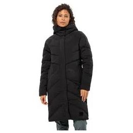 Daunenmantel Jack Wolfskin "MARIENPLATZ COAT W RDS", Damen, Gr. XL (46), schwarz, Obermaterial: 87% Polyamid, 13% sonstige Fasern. Futter: 100% Polyester. F&uuml;llung: 90% Entendaune, 10% sonstige Fasern, M&auml;ntel Daunenmantel