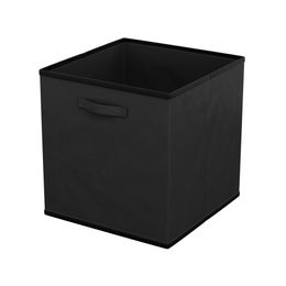 Intirilife 6x faltbare Aufbewahrungs Stoffbox in Schwarz | Gr.: onesize