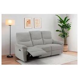 3-Sitzer Home Affaire, grau (hellgrau), B:207cm T:91cm, Sofas, 105-150 Relax- und Liegeposition, Federkernpolsterung