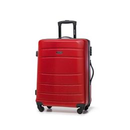 Wittchen Medium suitcase and cosmetic case made of textured in Red | Gr.: onesize