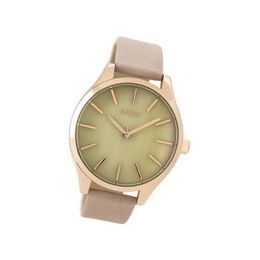 Analog-Armbanduhr Oozoo Timepieces beige gro&szlig; (ca. 42mm) | Gr.: onesize