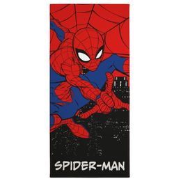 Marvel Spiderman Strandtuch Badetuch Handtuch 140 x 70 cm in rot/schwarz | Gr.: onesize