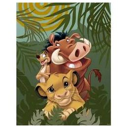 Bild Komar "Lion King Carefree Trio", bunt (farbe bild(er): bunt), B:40cm H:50cm, Holz, Papier, Bilder, Bild, Wandbild zur Dekoration im Kinderzimmer - ohne Rahmen