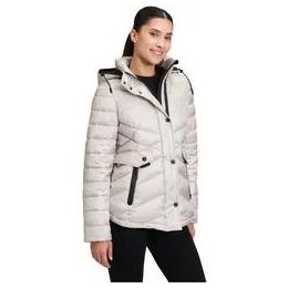 Steppjacke Gil Bret "Damen mit abnehmbarer Kapuze", Damen, Gr. 40, beige (grau beige), Obermaterial: 100% Polyamid; Besatz: 92% Polyester, 8% Elasthan; Futter: 100% Polyamid; F&uuml;llung: 100% Polyester; &Auml;rmelfutter: 100% Polyester, tailliert, Jacken Steppjacke
