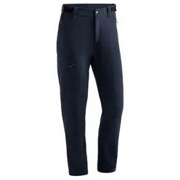 Funktionshose Maier Sports "Foidit M", Herren, Gr. 68, Normalgr&ouml;&szlig;en, blau (dunkelblau), 91% Polyester, 9% Elasthan, Hosen Funktionshose, Herren Outdoorhose, warme Winter Wanderhose, Regular Fit
