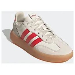 Sneaker Adidas SPORTSWEAR "BARREDA DECODE", Herren, Gr. 41, sanftes wei&szlig;, better scarlet, alumina, Leder, Schuhe Sneaker, inspiriert vom Design des Adidas handball spezial