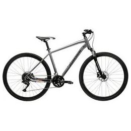 Crossrad KROSS "Evado 5.0" Gr. 48, grau (grau, schwarz), Fahrr&auml;der, Herren, 48cm, 28 Zoll (71,12cm) hinten: 28 Zoll (71,12cm)