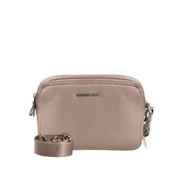 Mandarina Duck Mellow Leather - Umh&auml;ngetasche 20 cm (dress blue) in warm taupe | Gr.: onesize