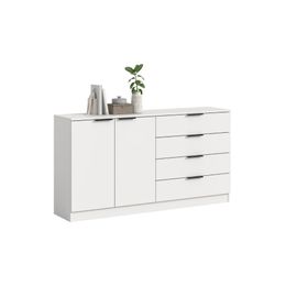 ebuy24 Sideboard Kopenhagen Wei&szlig; 148 x 35 cm | Gr.: onesize