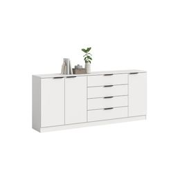 ebuy24 Sideboard Kopenhagen Wei&szlig; 185 x 35 cm | Gr.: onesize