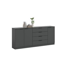 ebuy24 Sideboard Kopenhagen Anthrazit 185 x 35 cm | Gr.: onesize